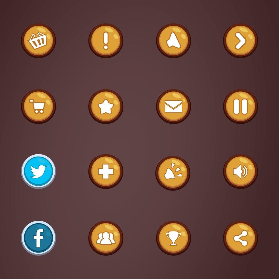 Mobile Game Icons User Interface Ui Ux 14501684 Vector Art At Vecteezy