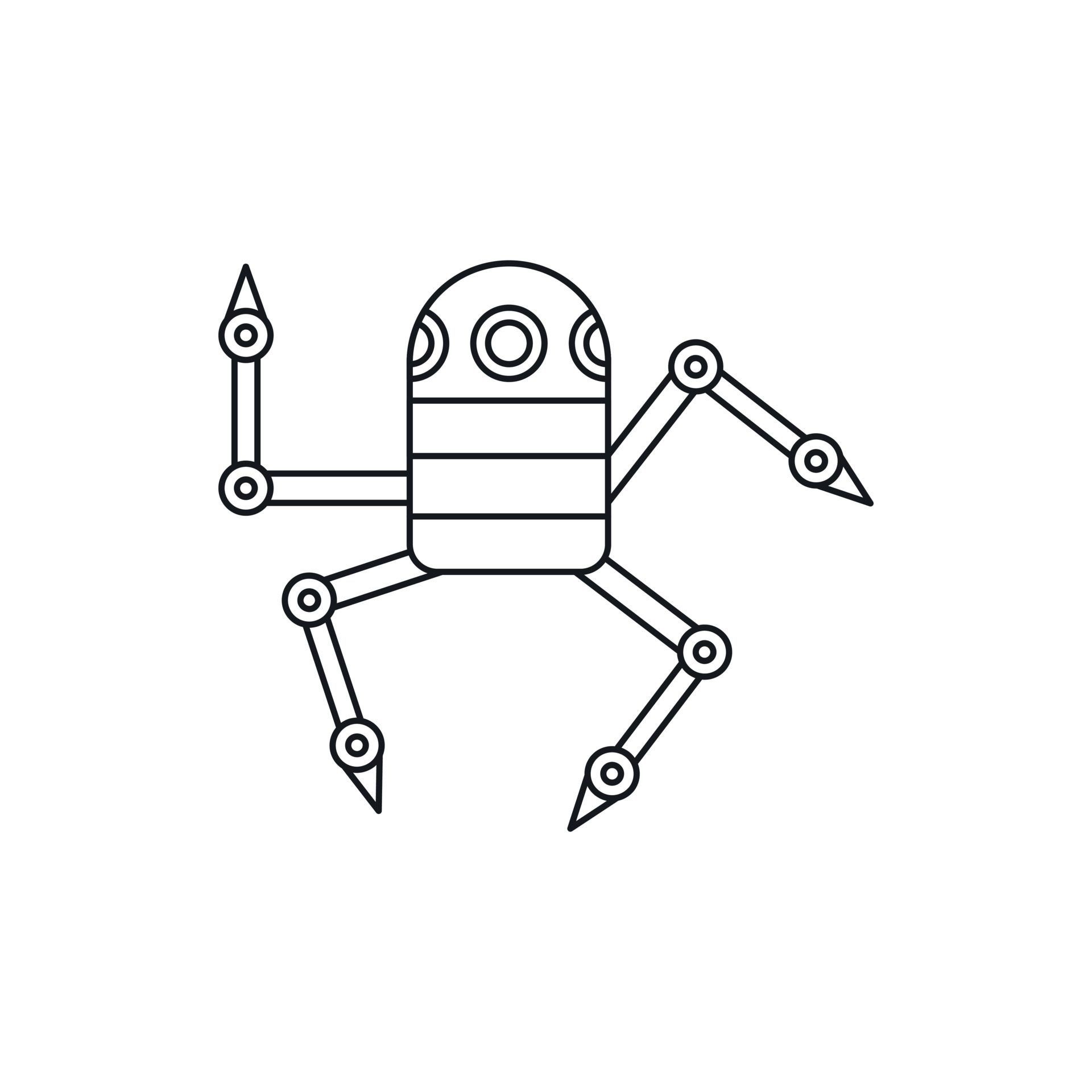 Robot spider icon, outline style 14502320 Vector Art at Vecteezy