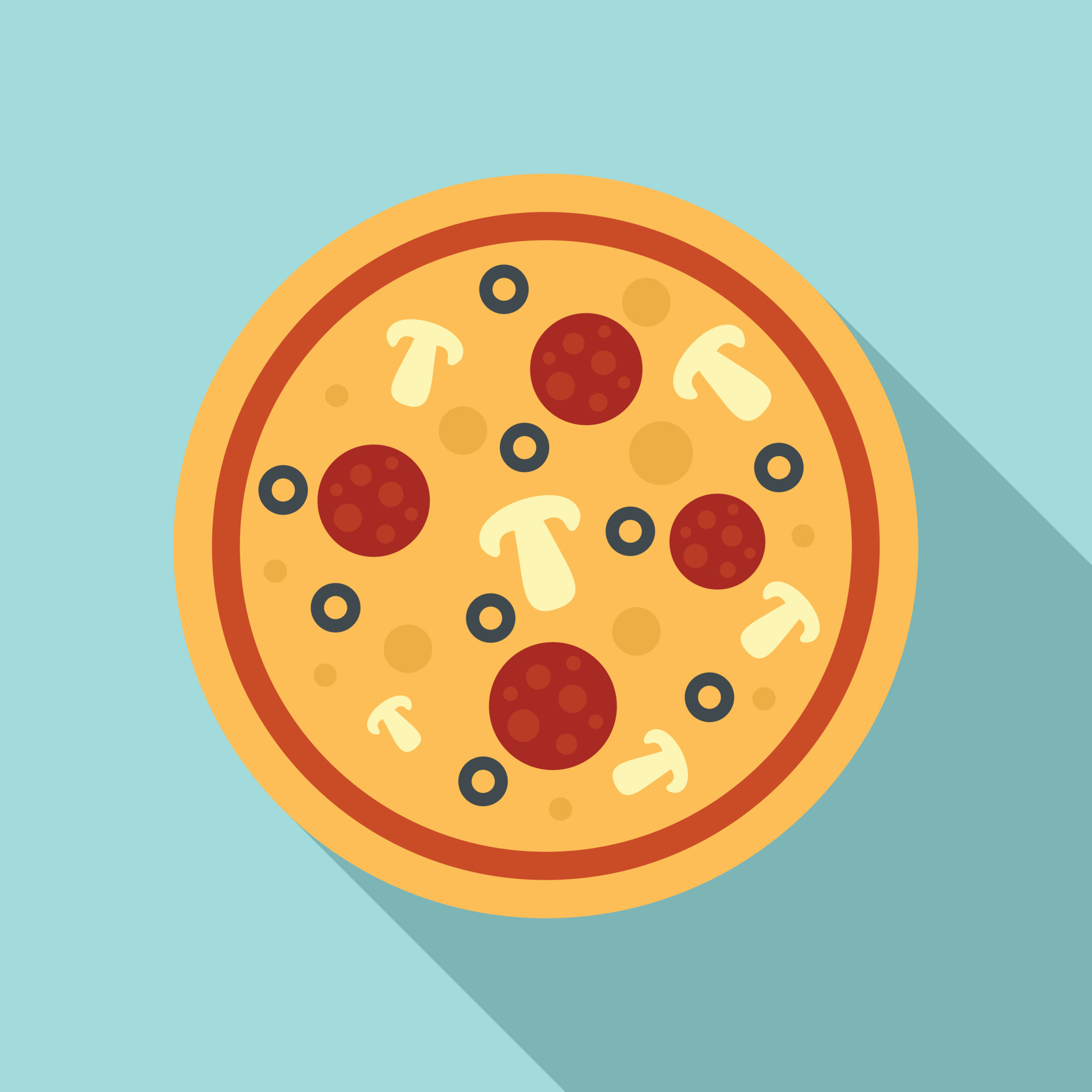 Mushroom sauce pizza icon, flat style 14502664 Vector Art at Vecteezy Mushroom sauce pizza icon, flat style 14502664 Vector Art at Vecteezy