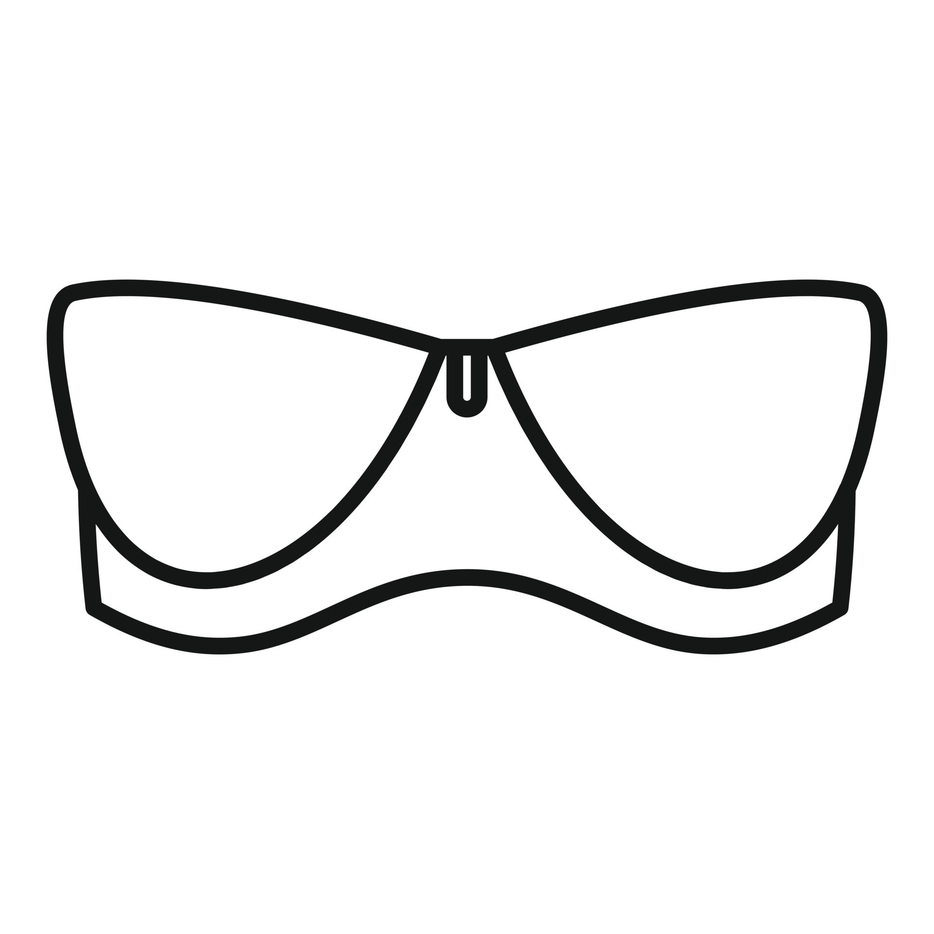 Strapless Bra Icon Outline Style 14503617 Vector Art At Vecteezy