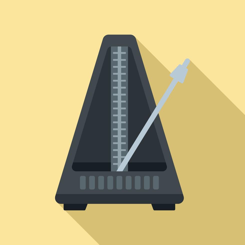 Metronome icon, flat style 14505094 Vector Art at Vecteezy