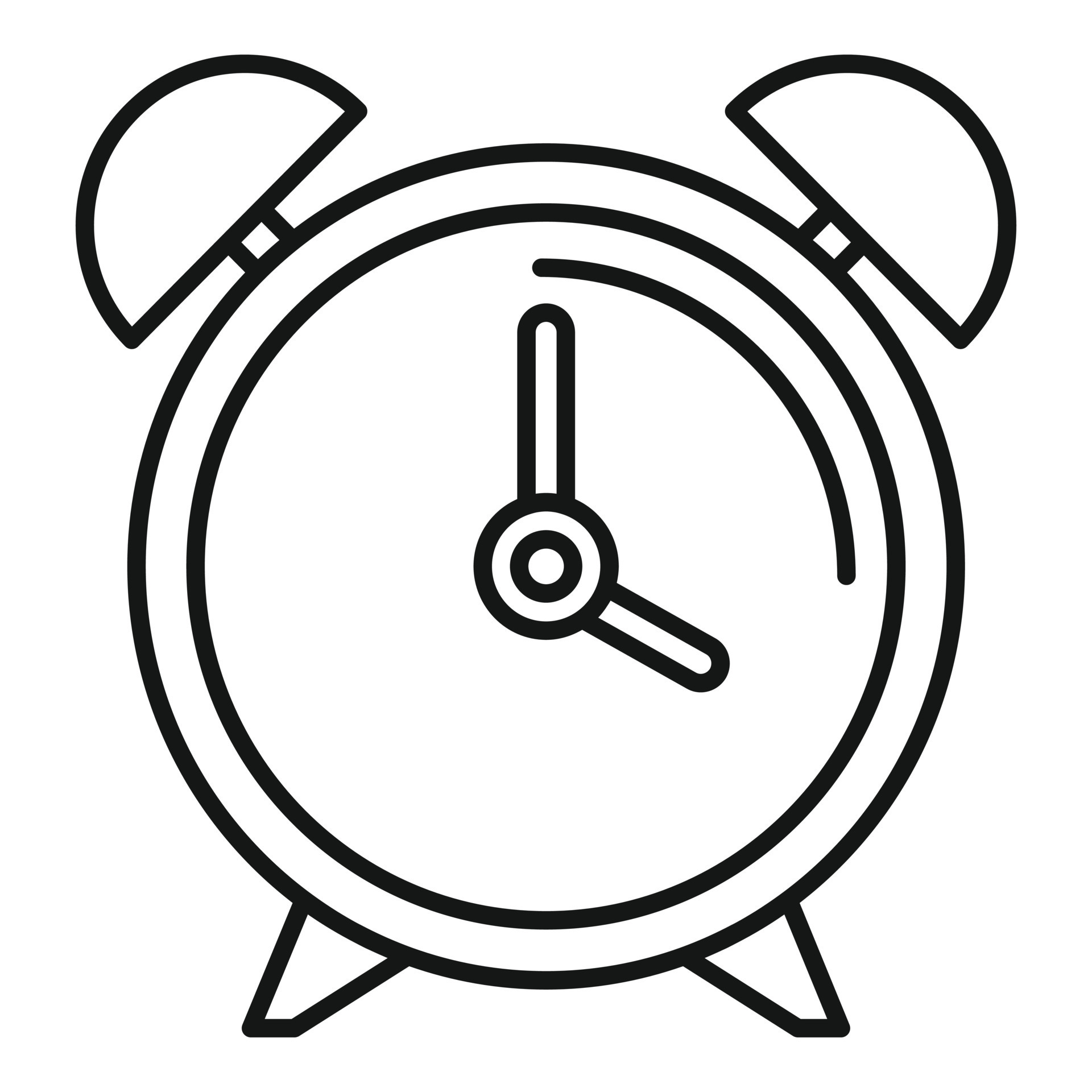 Alarm Clock Icon Outline Style 14505533 Vector Art At Vecteezy