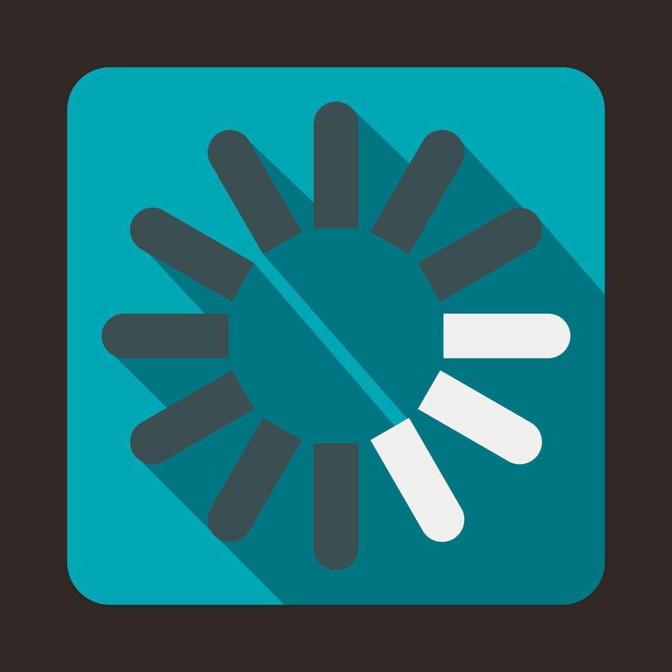 Loading circle icon, flat style 14513642 Vector Art at Vecteezy