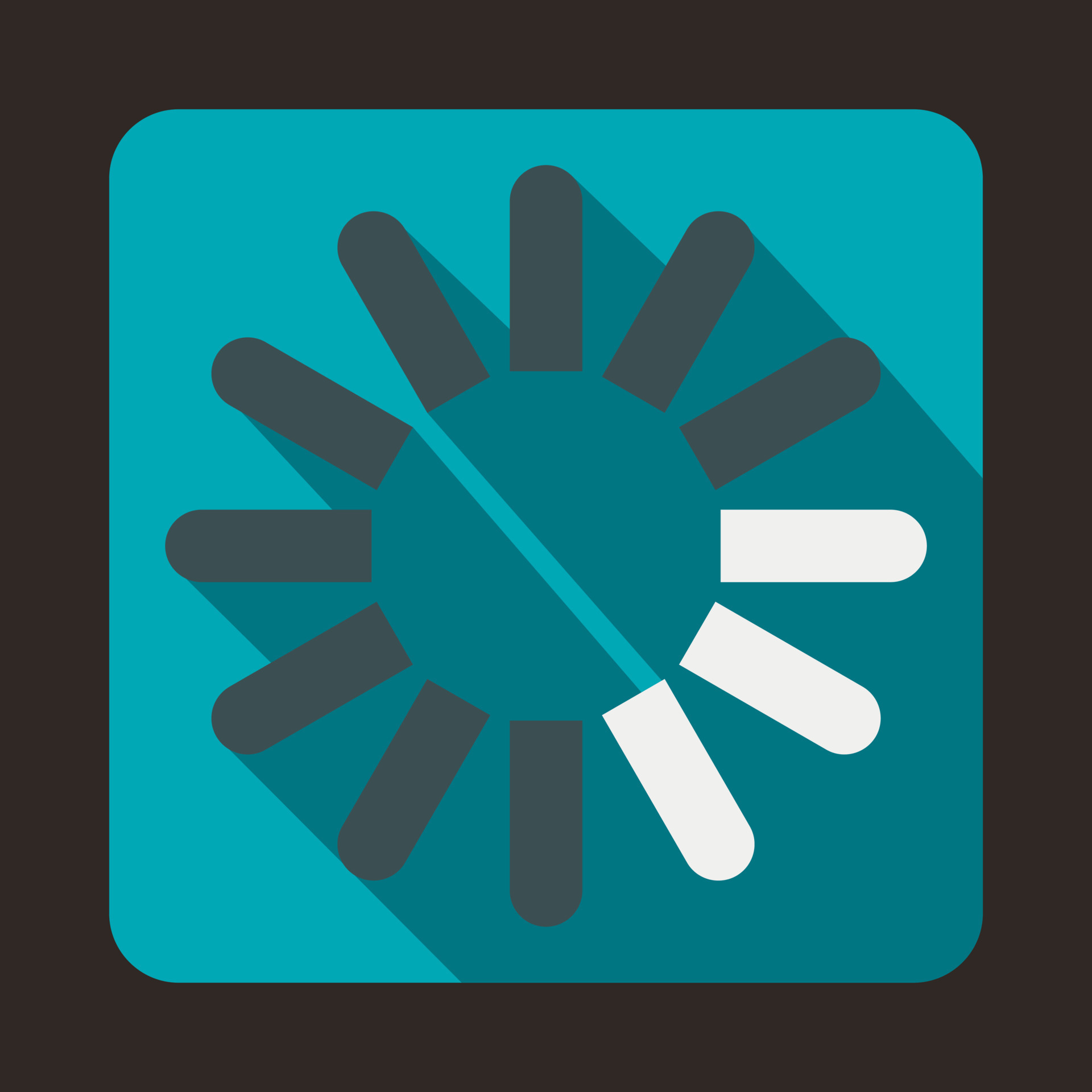 Loading circle icon, flat style 14513642 Vector Art at Vecteezy