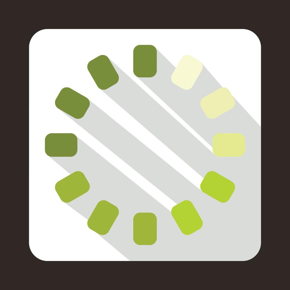 Loading circle icon, flat style 14516707 Vector Art at Vecteezy