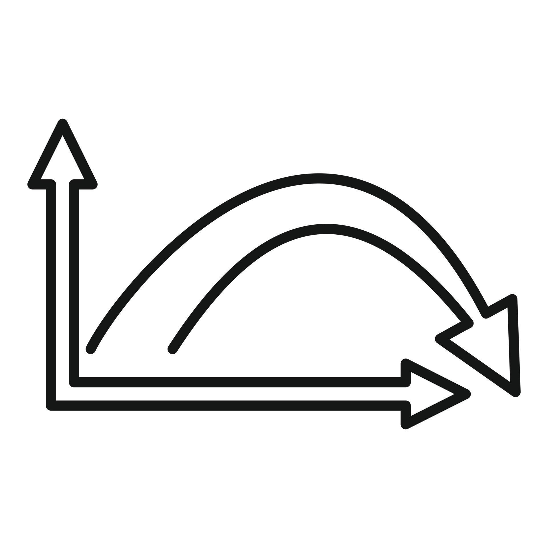 Regression arrow icon, outline style 14517606 Vector Art at Vecteezy