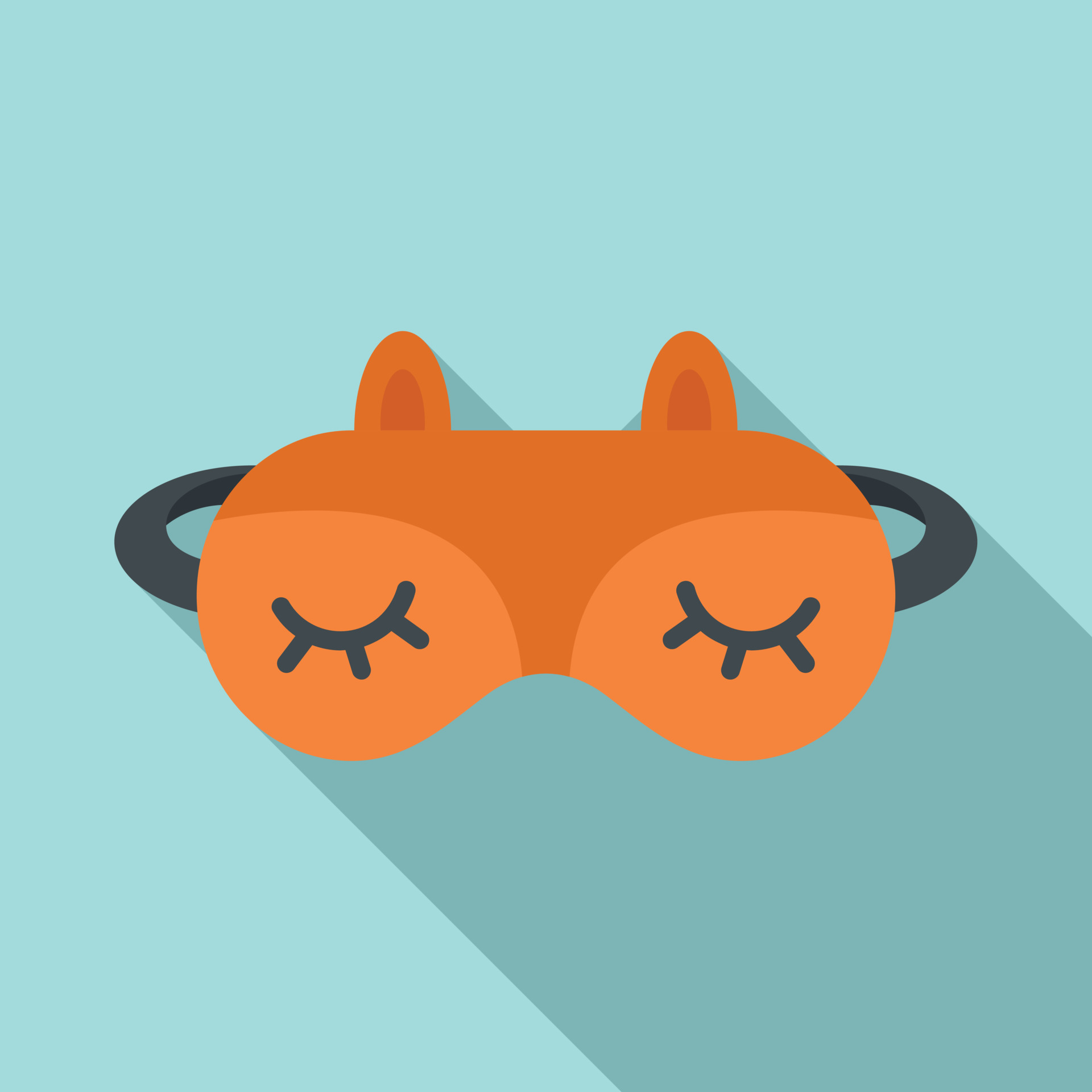 Lifestyle Sleeping Mask Icon Flat Style 14518310 Vector Art At Vecteezy