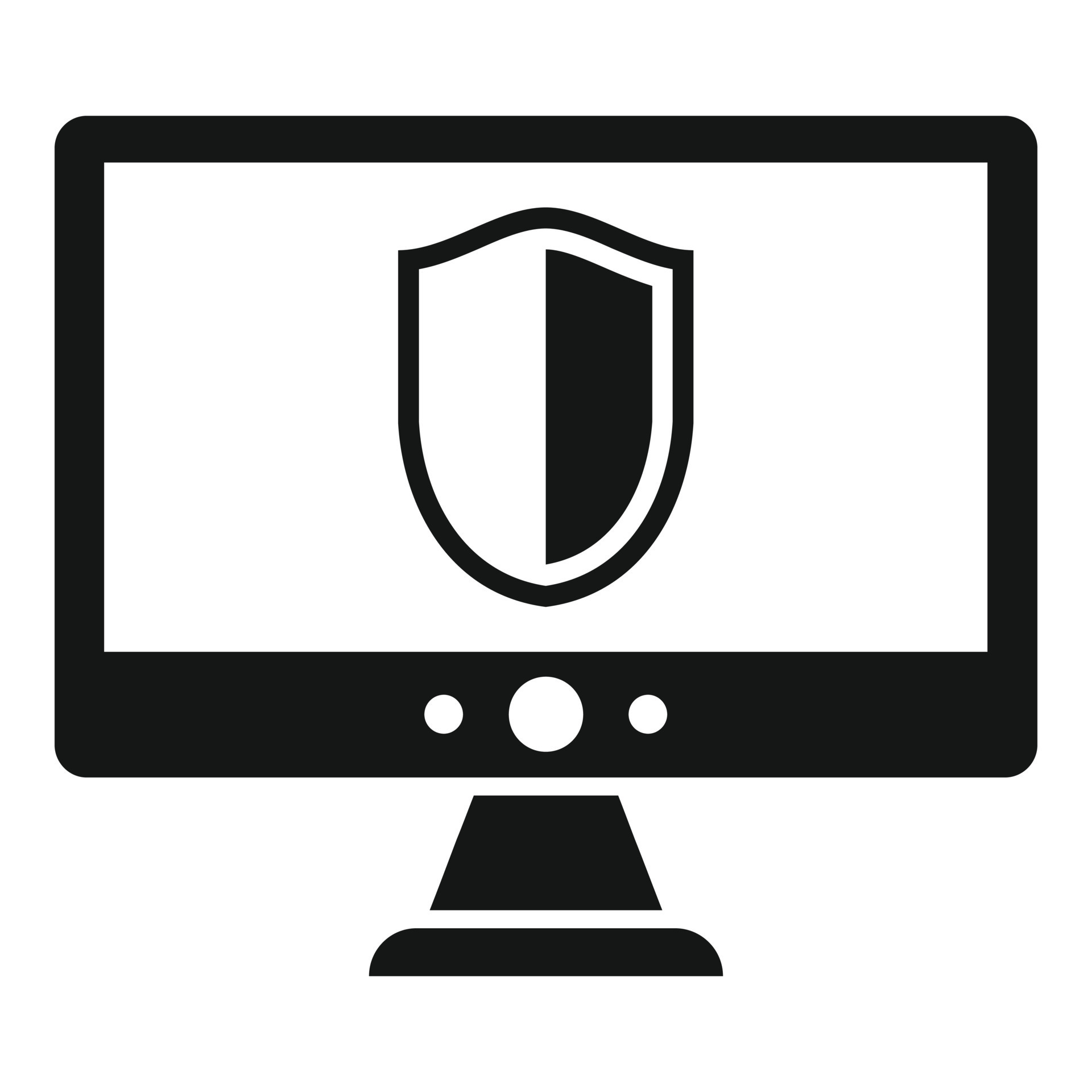Computer security shield icon, simple style 14518349 Vector Art at Vecteezy
