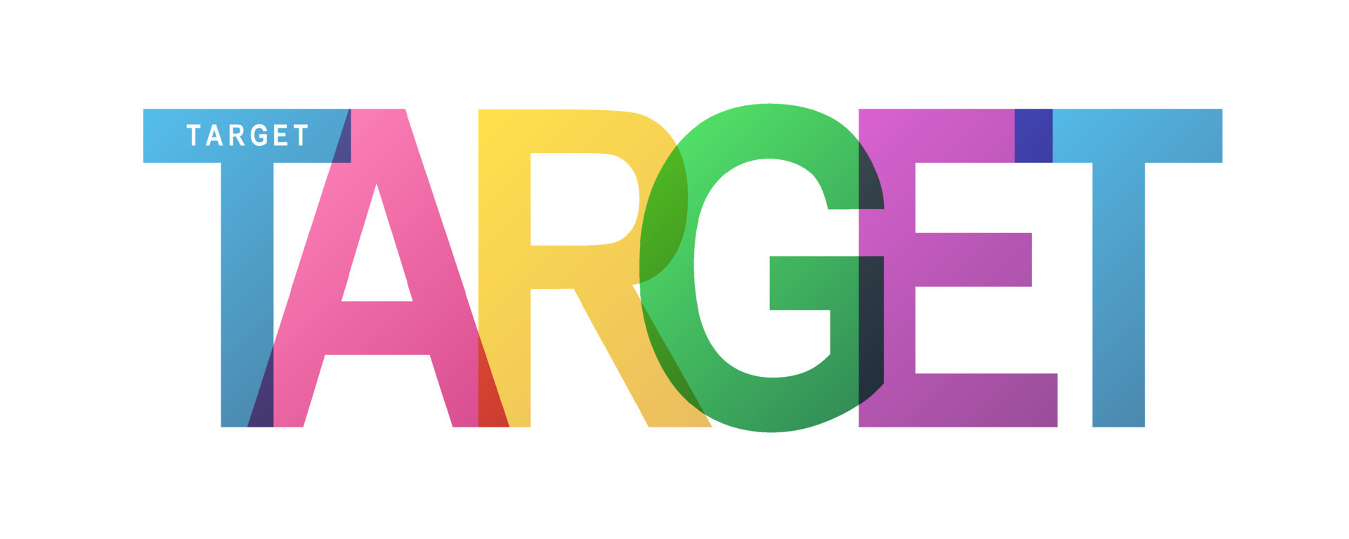 Colorful Text With Target Words Concept Of Business Goal Investment