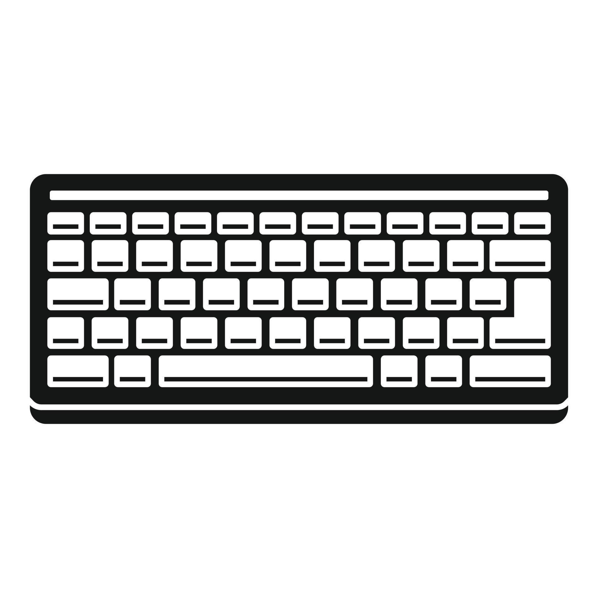 Hardware Keyboard Icon Simple Style 14522482 Vector Art At Vecteezy