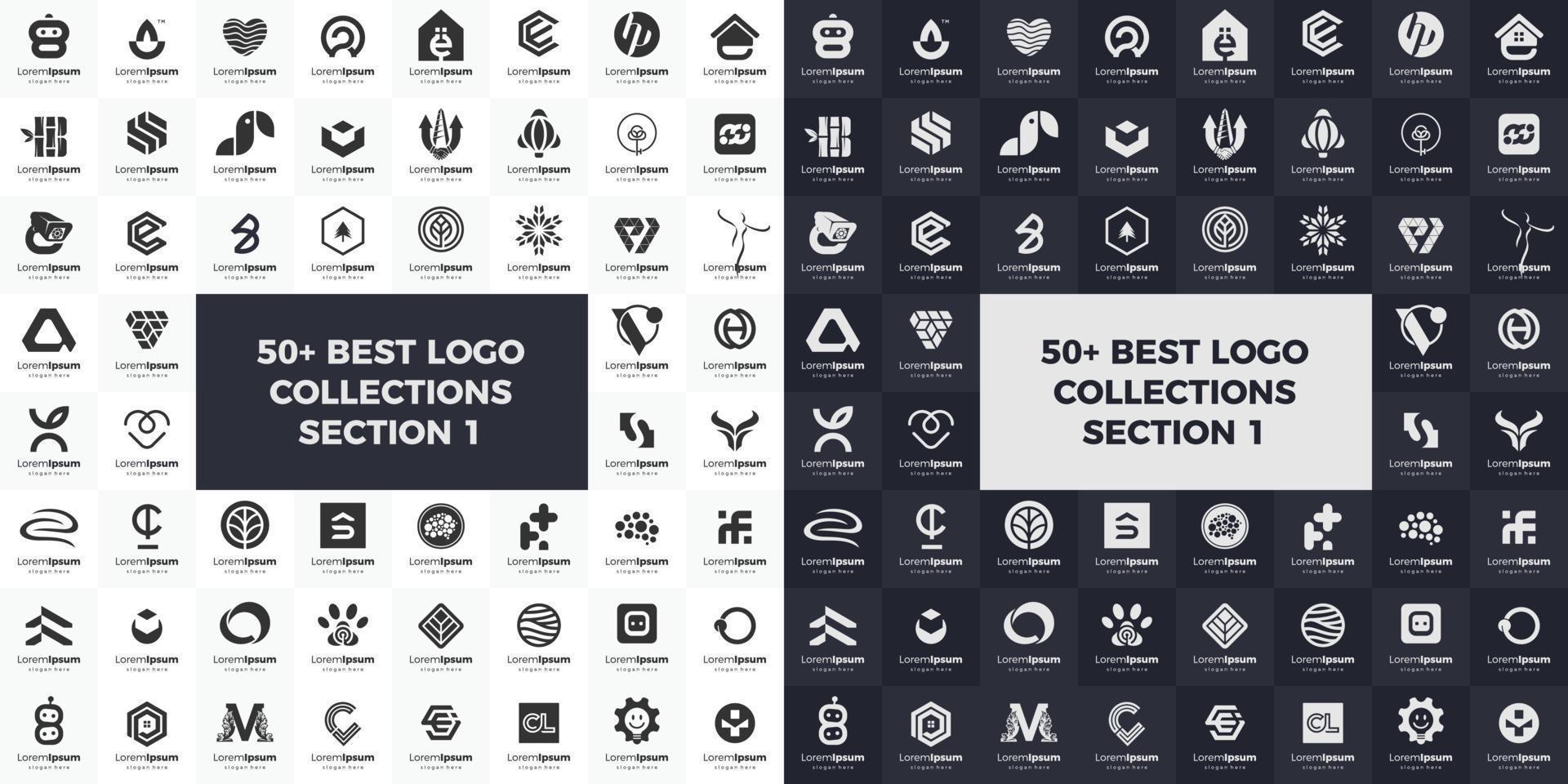 conjunto de logotipos colección de ideas de marca moderna y creativa ...