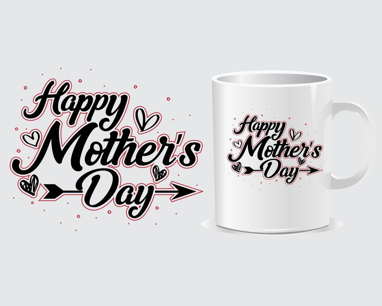 Happy Mother's Day mug design vector, design vector 14523824 Vector Art at Vecteezy