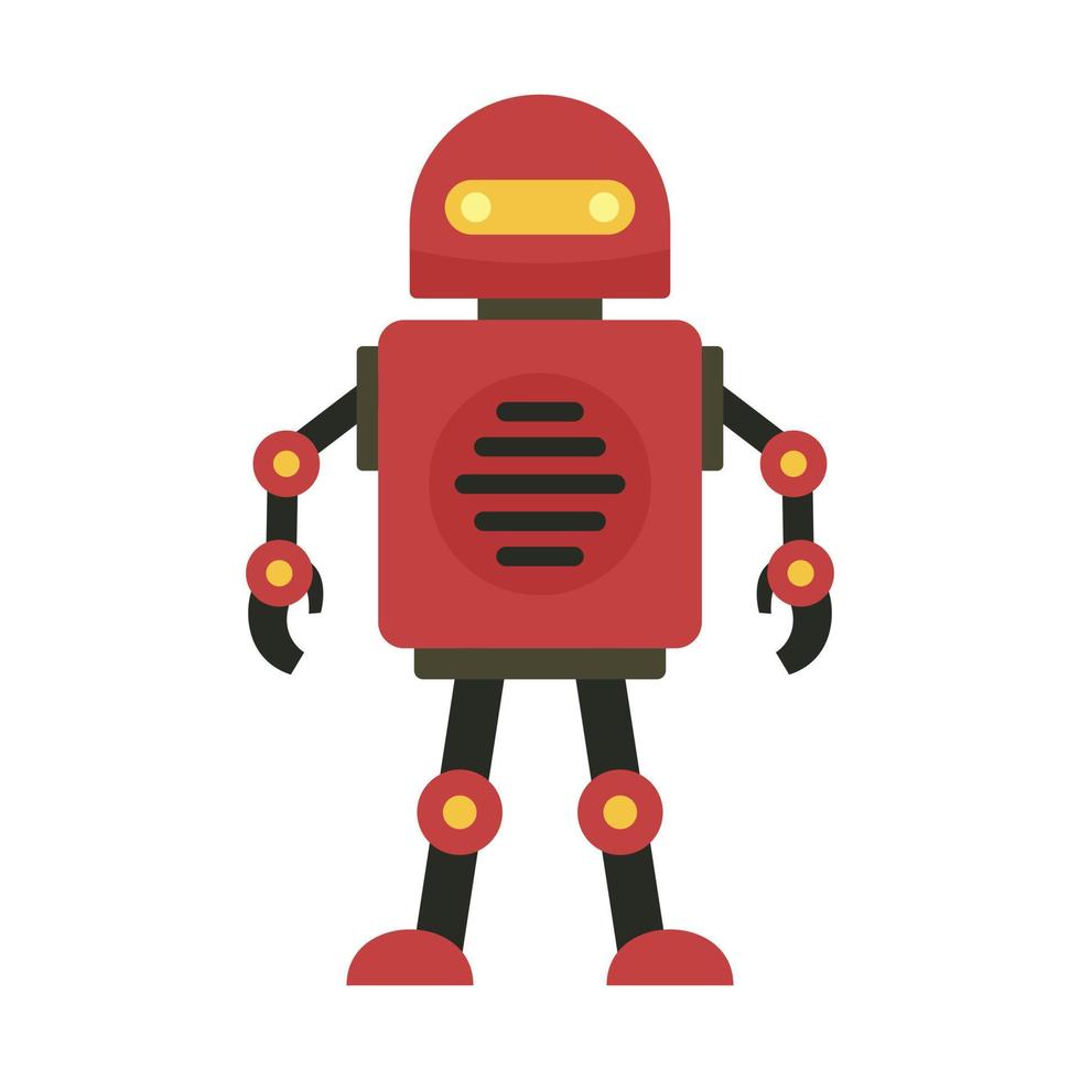 Robot icon, flat style 14524872 Vector Art at Vecteezy