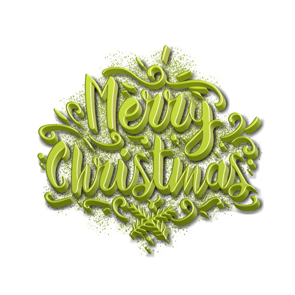 Merry Christmas Typography 14525026 Png