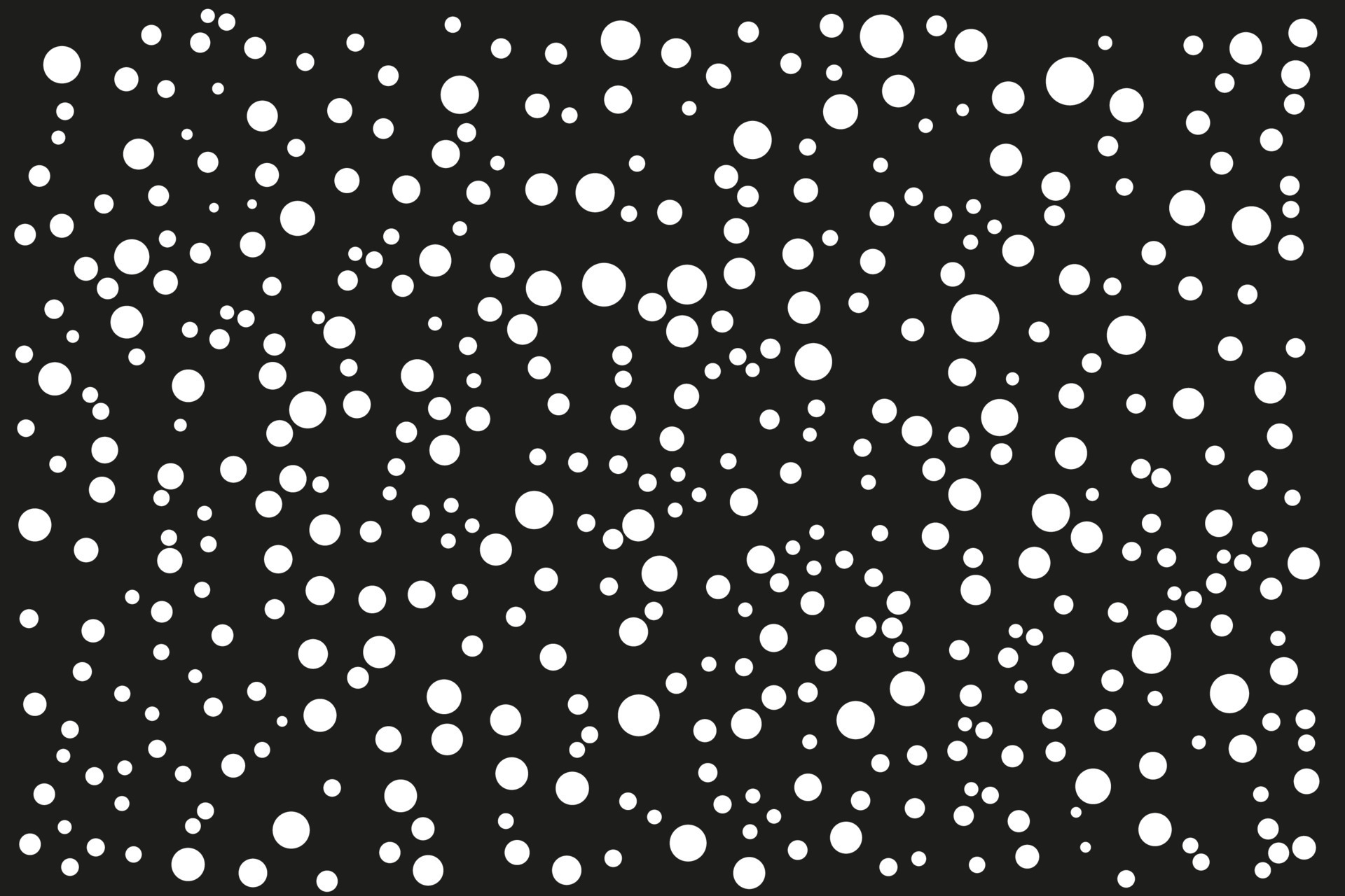 pattern of white dots of different sizes on a black background 14525252 ...