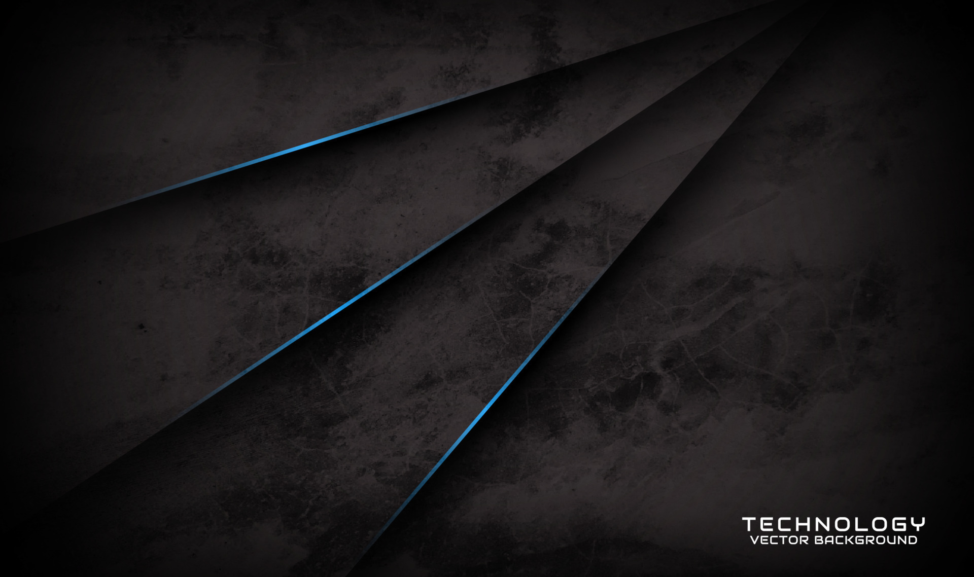 3d Black Rough Grunge Techno Abstract Background Overlap Layer On Dark