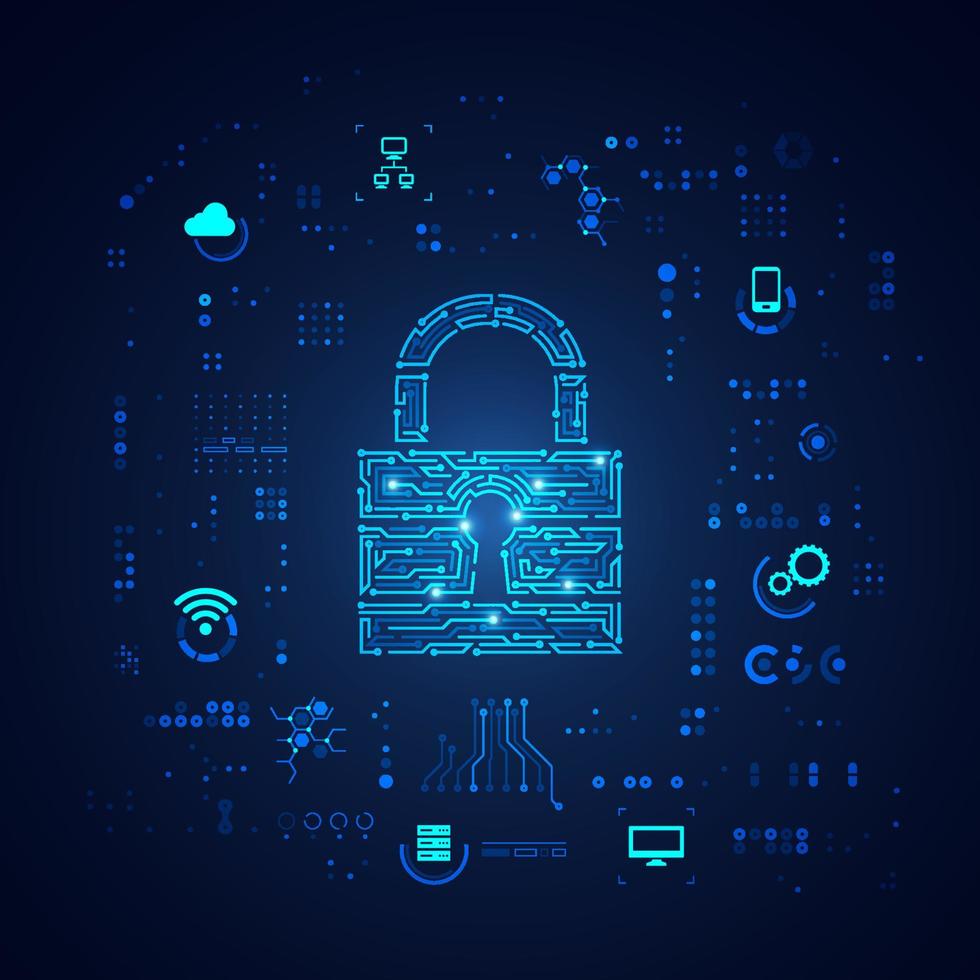 Cyber Security Element 14526732 Vector Art At Vecteezy