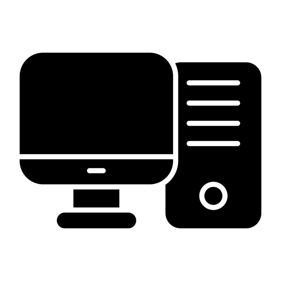 An icon design of computer 14527185 Vector Art at Vecteezy