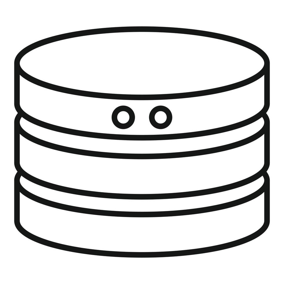 Protected Server Desk Icon Outline Style 14528232 Vector Art At Vecteezy