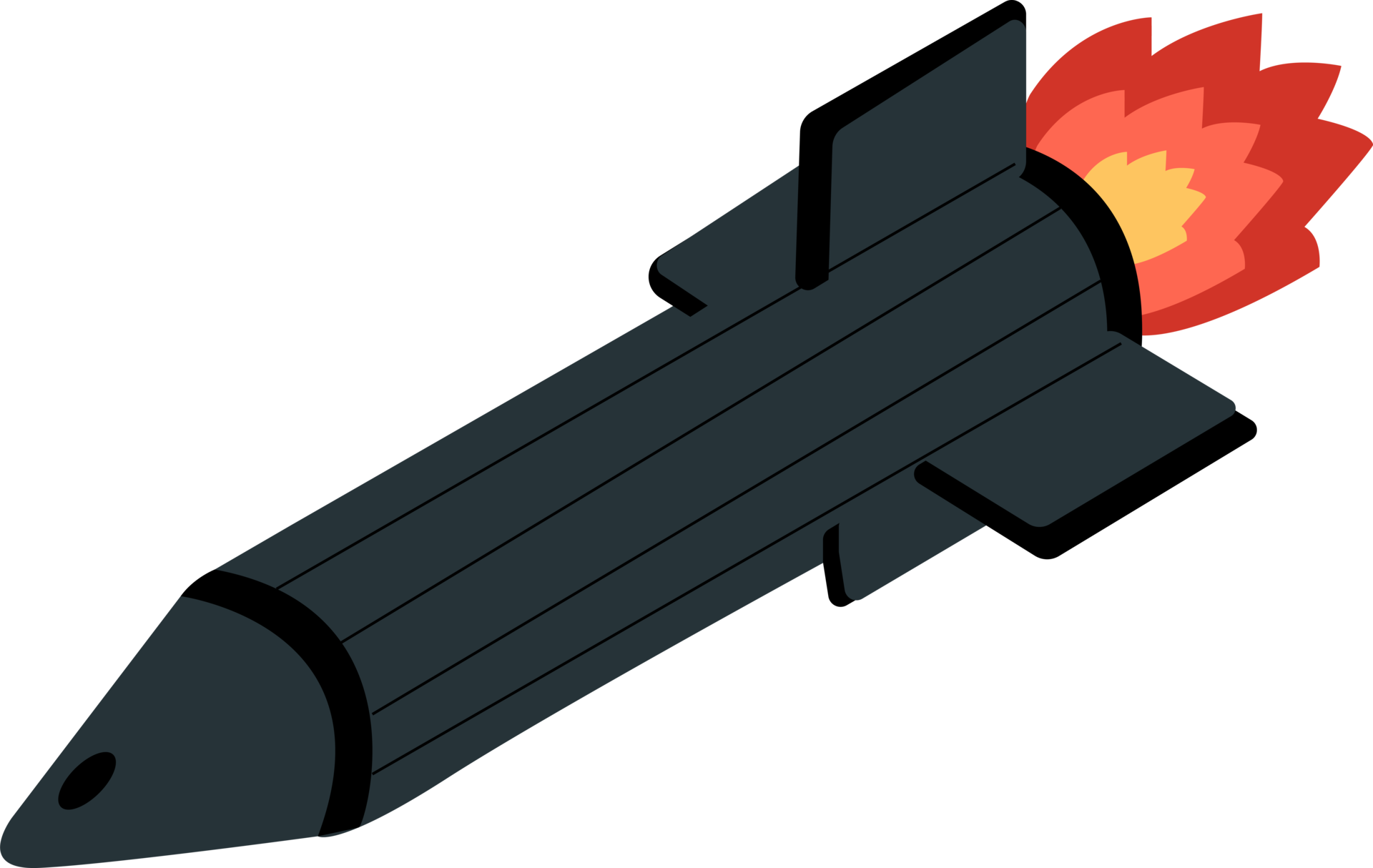 Misil De Crucero Volador Dibujado A Mano Ilustración Png 14529342 Png