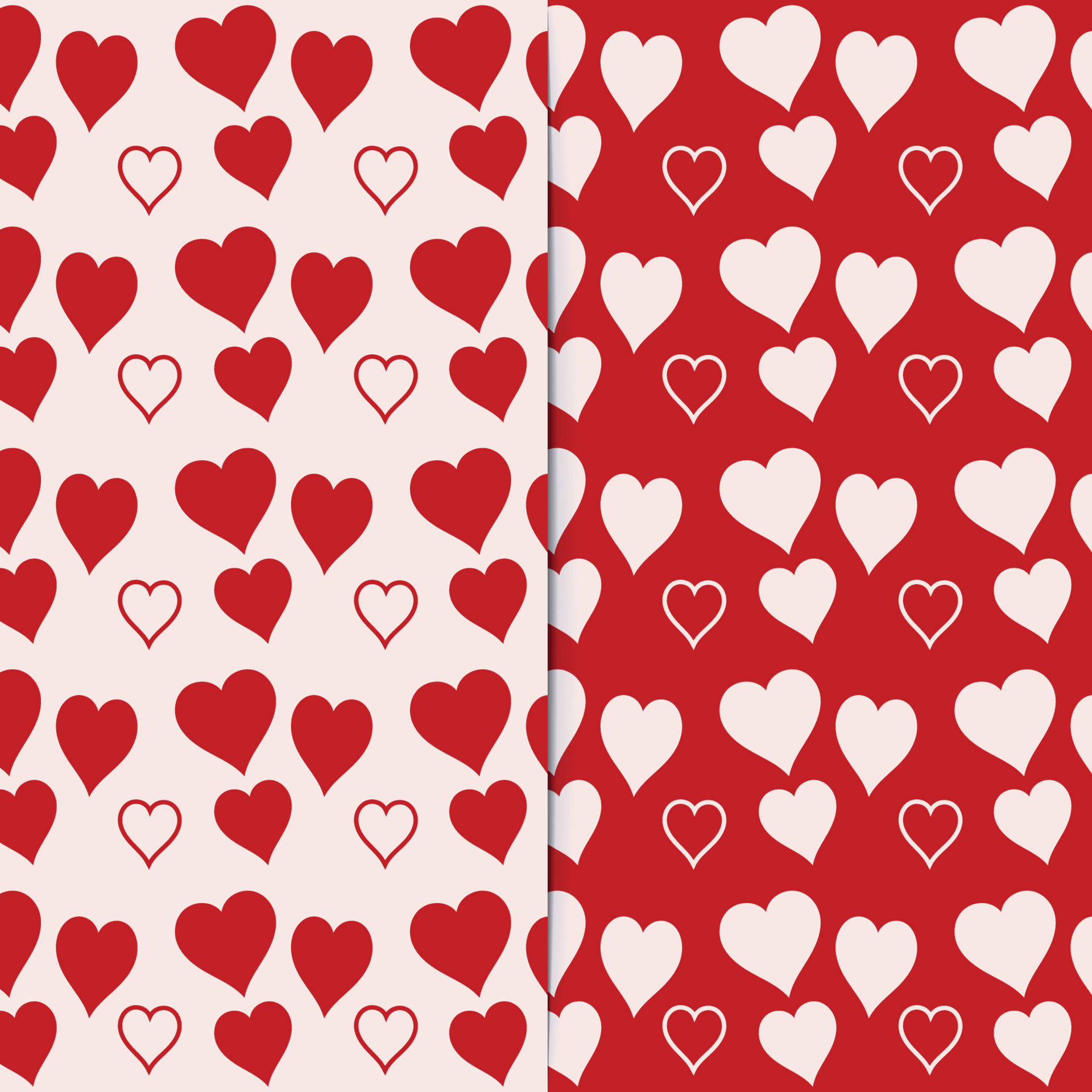 Heart Vector Seamless Patterns 14529832 Vector Art at Vecteezy