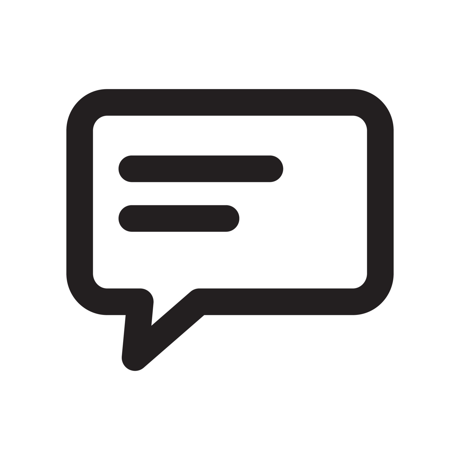 Chat Box Icon Outline Style 14530432 Vector Art At Vecteezy