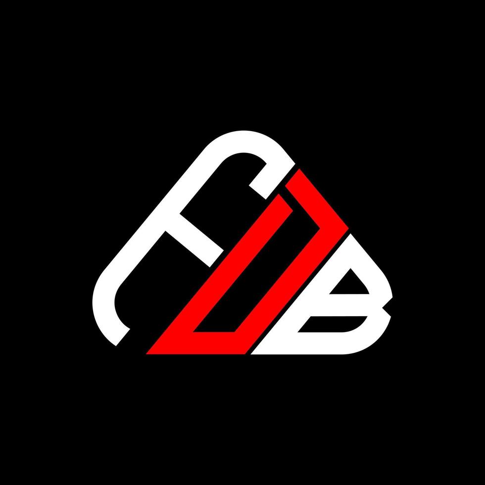 Diseño creativo del logotipo de la letra fdb con gráfico vectorial, logotipo simple y moderno de ...