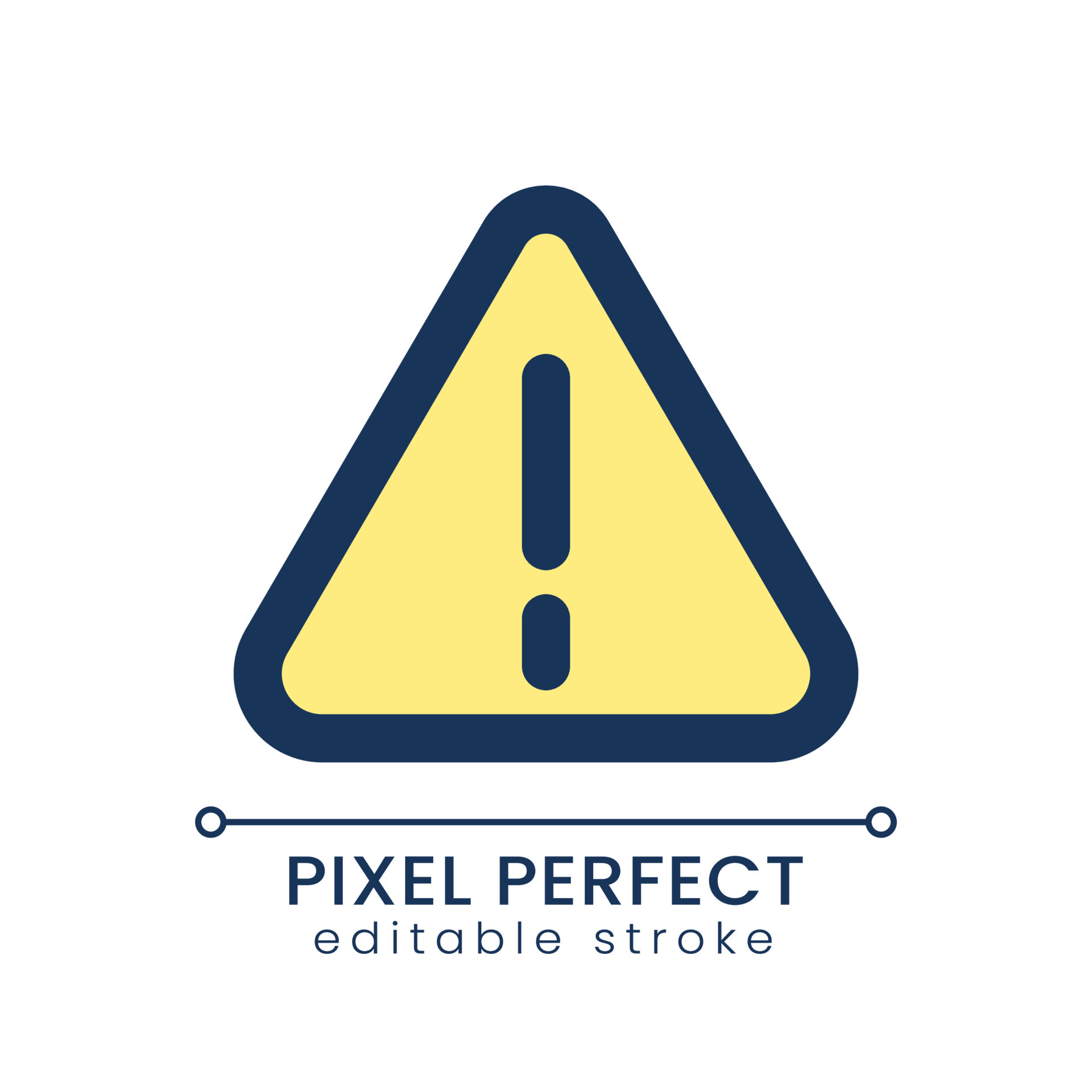 Caution sign pixel perfect RGB color ui icon. Warning. Important ... Caution sign pixel perfect RGB color ui icon. Warning. Important ...