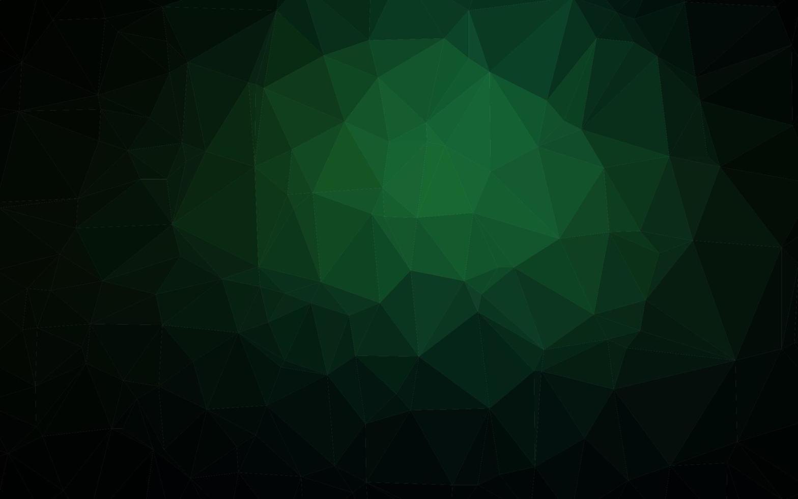 Dark Green vector shining triangular pattern. 14532009 Vector Art at ...