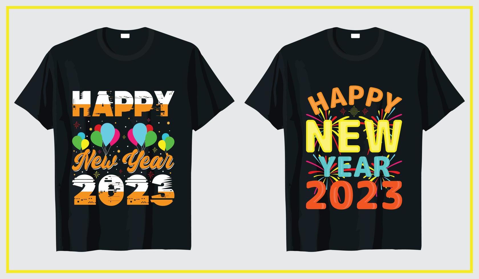 Happy New Year T-shirt Design Pro Vector 14532319 Vector Art at Vecteezy