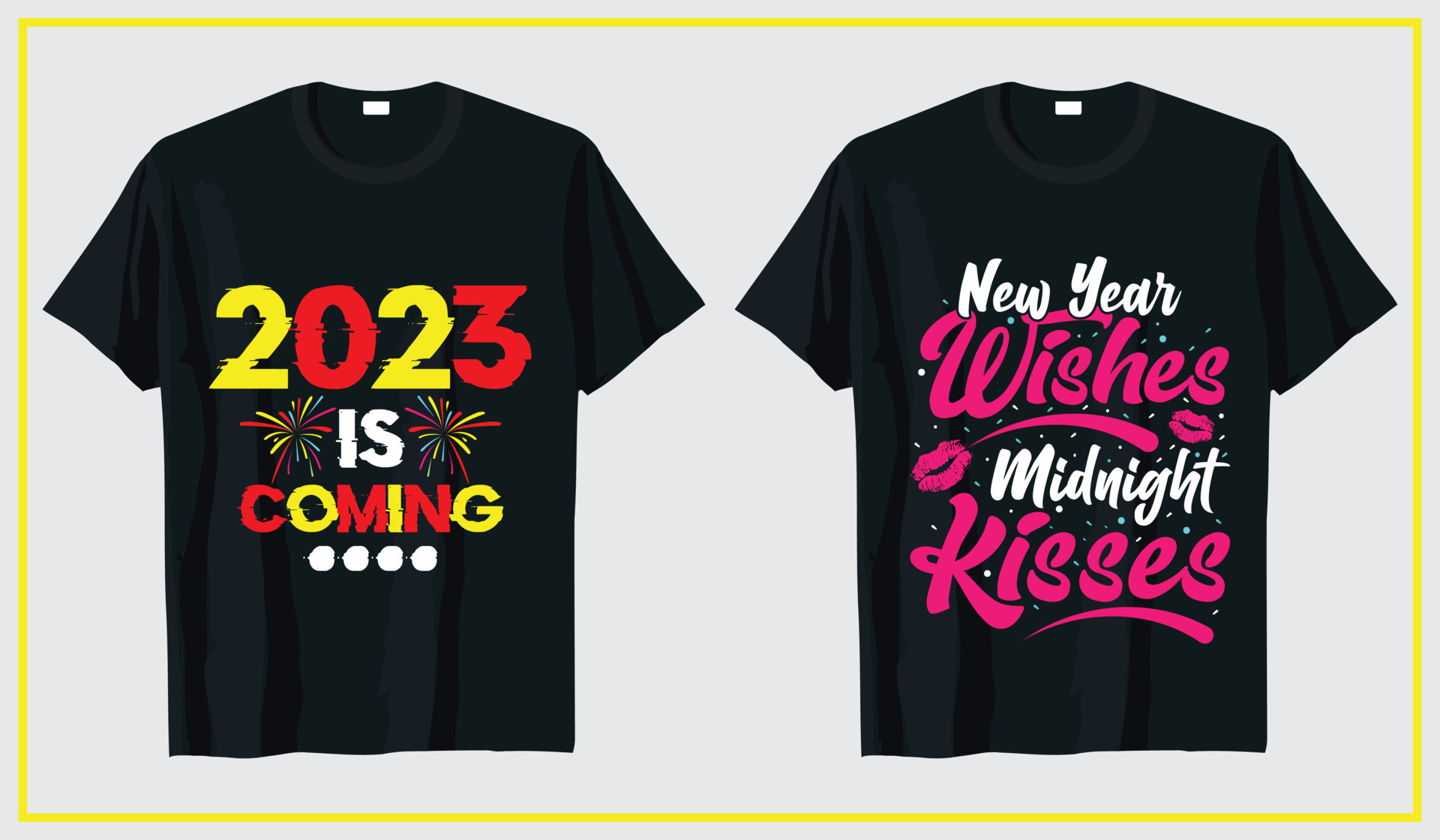 Happy New Year T-shirt Design Pro Vector 14532384 Vector Art at Vecteezy