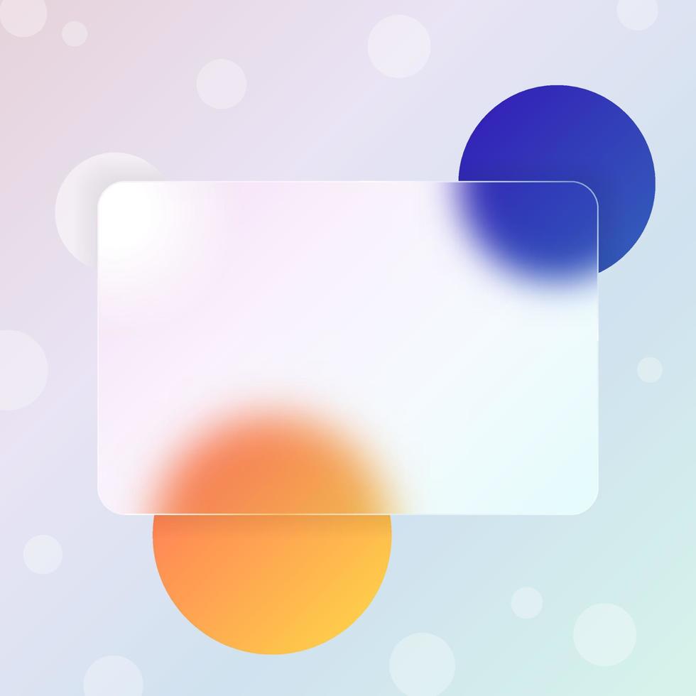 Modern Glassmorphism Depth Glass Interface Design Background Square Banner Template For Social