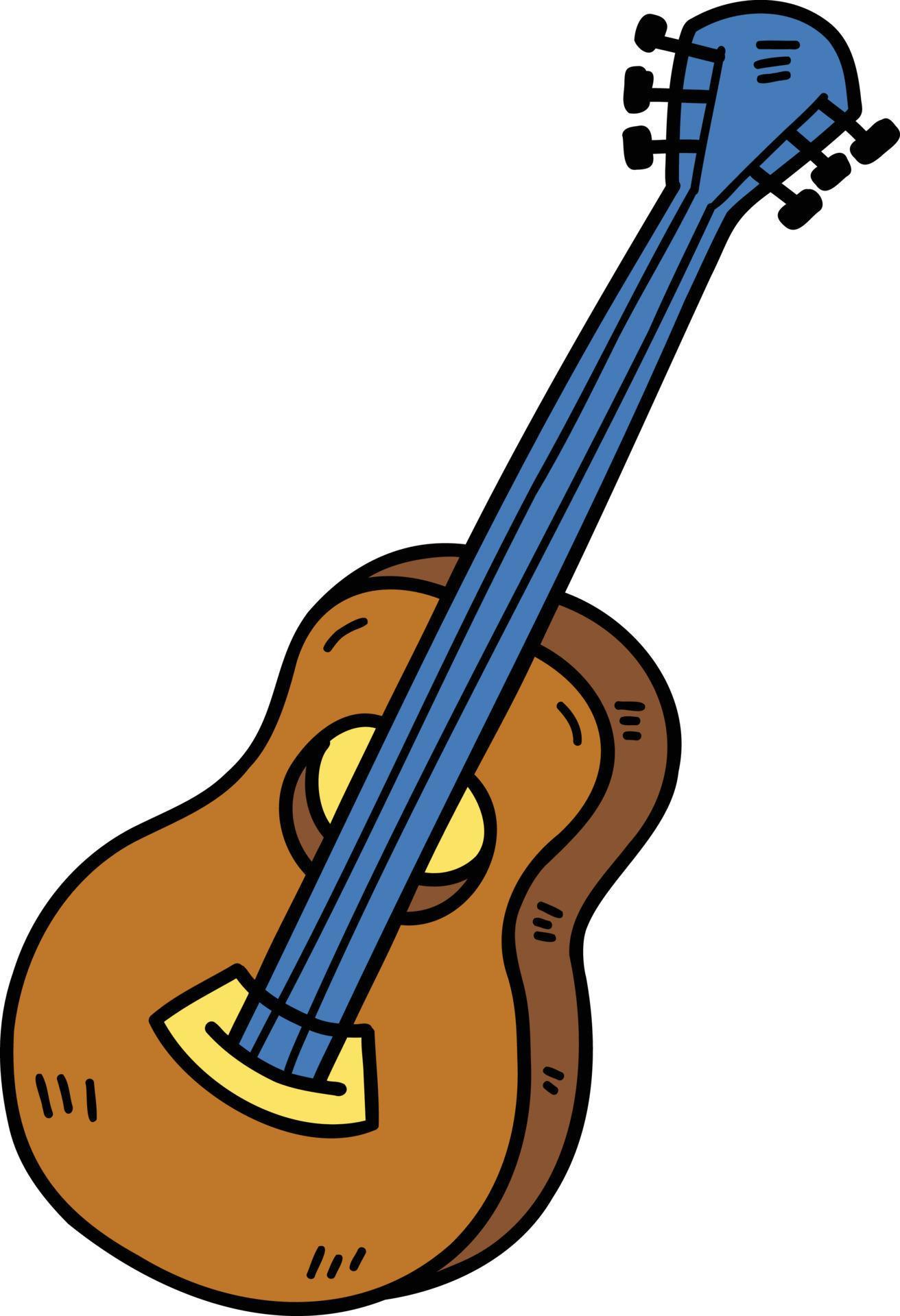 Hand Drawn Guitar Illustration 14533101 Vector Art At Vecteezy