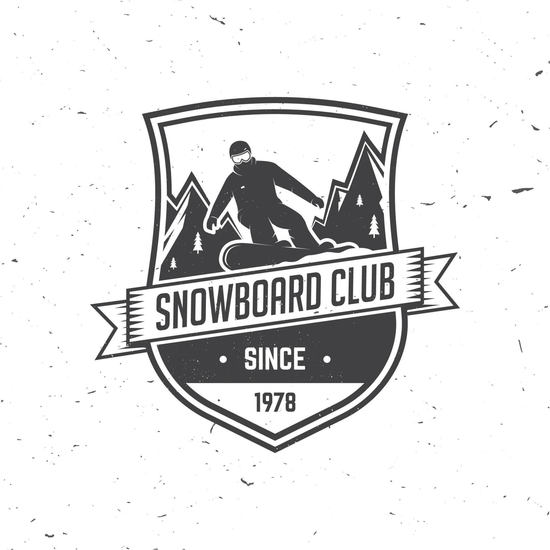 Snowboard Club. Vector illustration. 14535422 Vector Art at Vecteezy