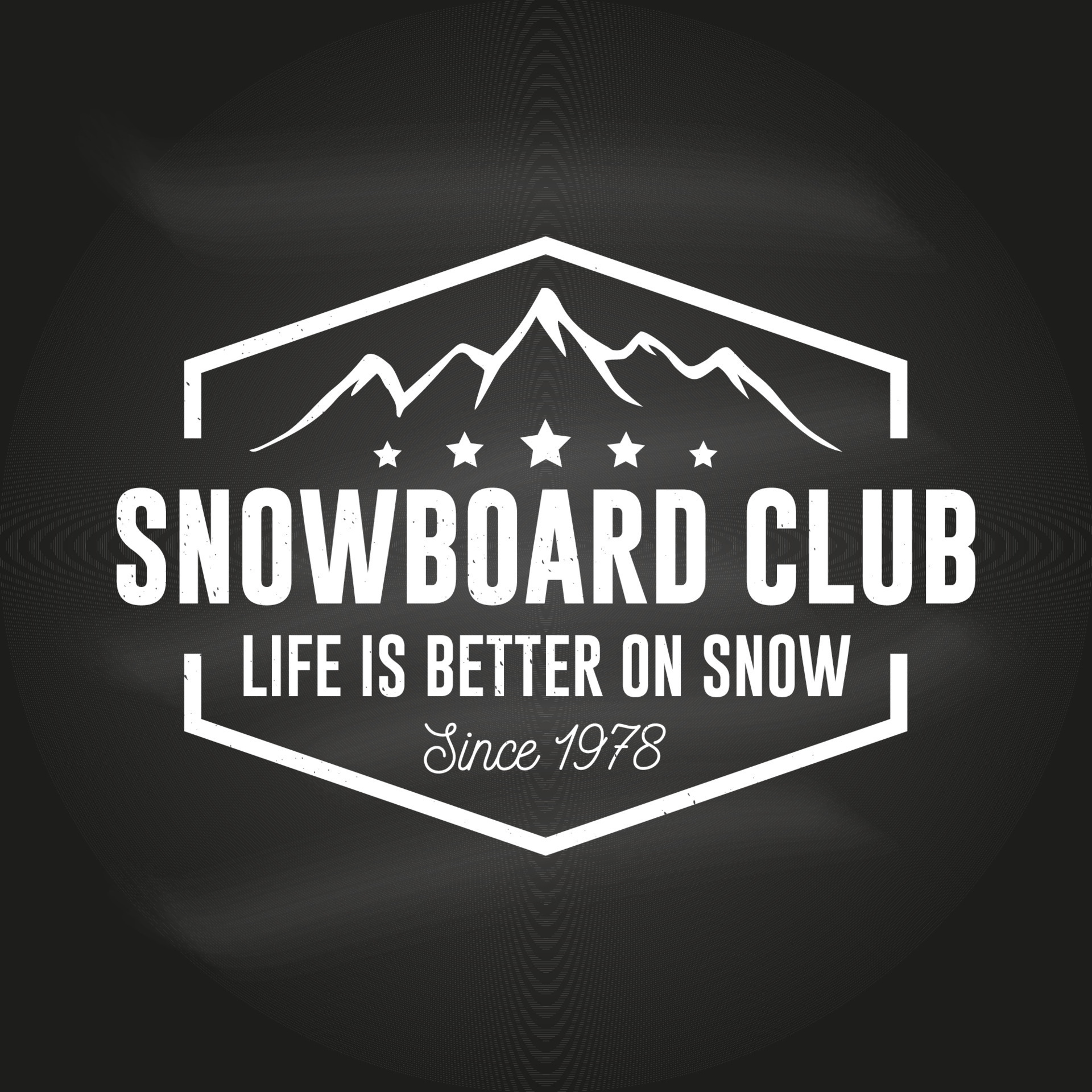 Snowboard Club. Vector illustration. Concept for shirt, print, stamp or ...