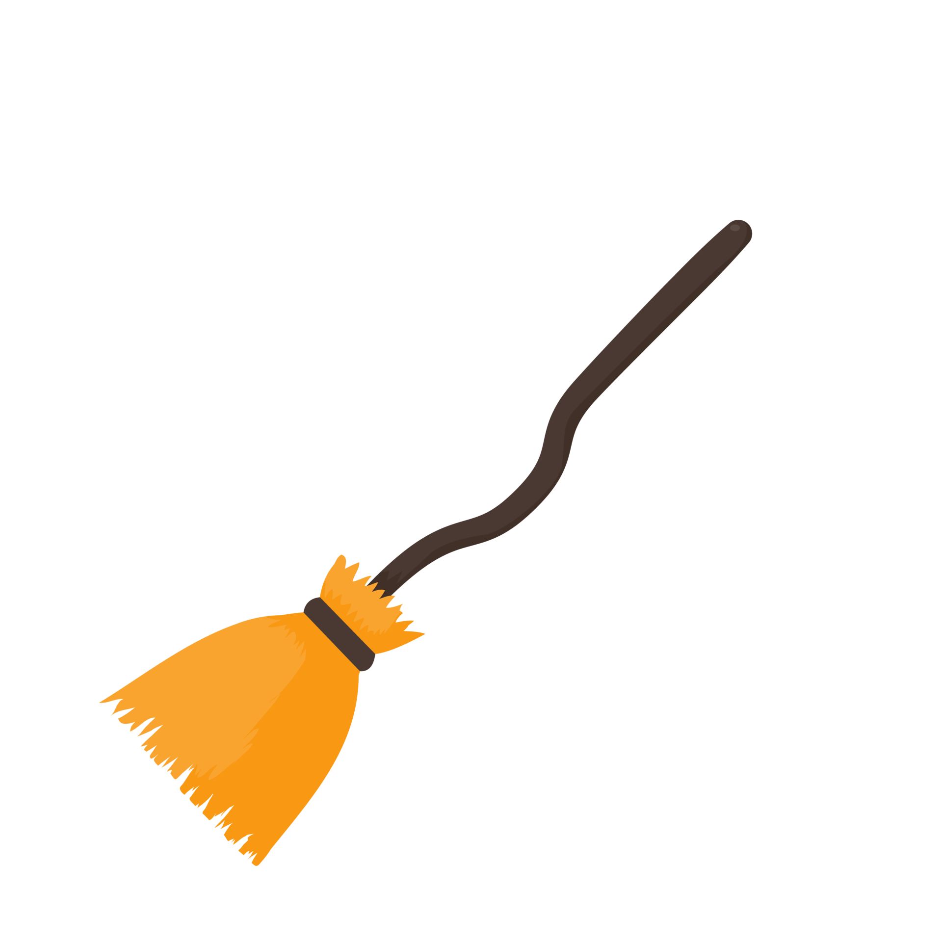 Free Magic Broom Flying Wood Ornaments For The Wicked Witch On Halloween Night 14536773 Png
