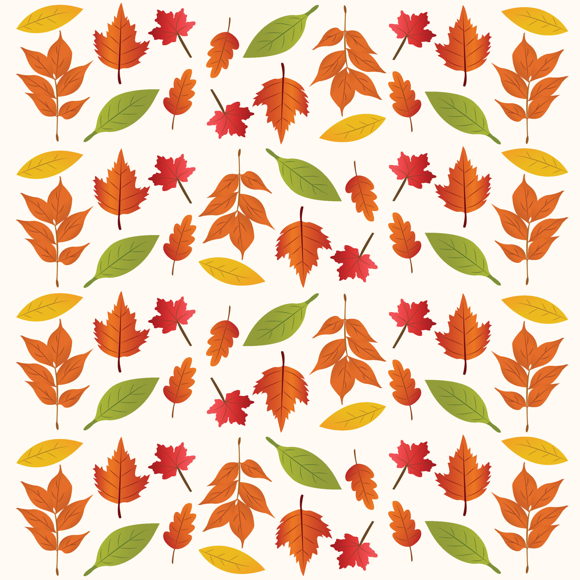 Fall leaves pattern 14538016 Vector Art at Vecteezy