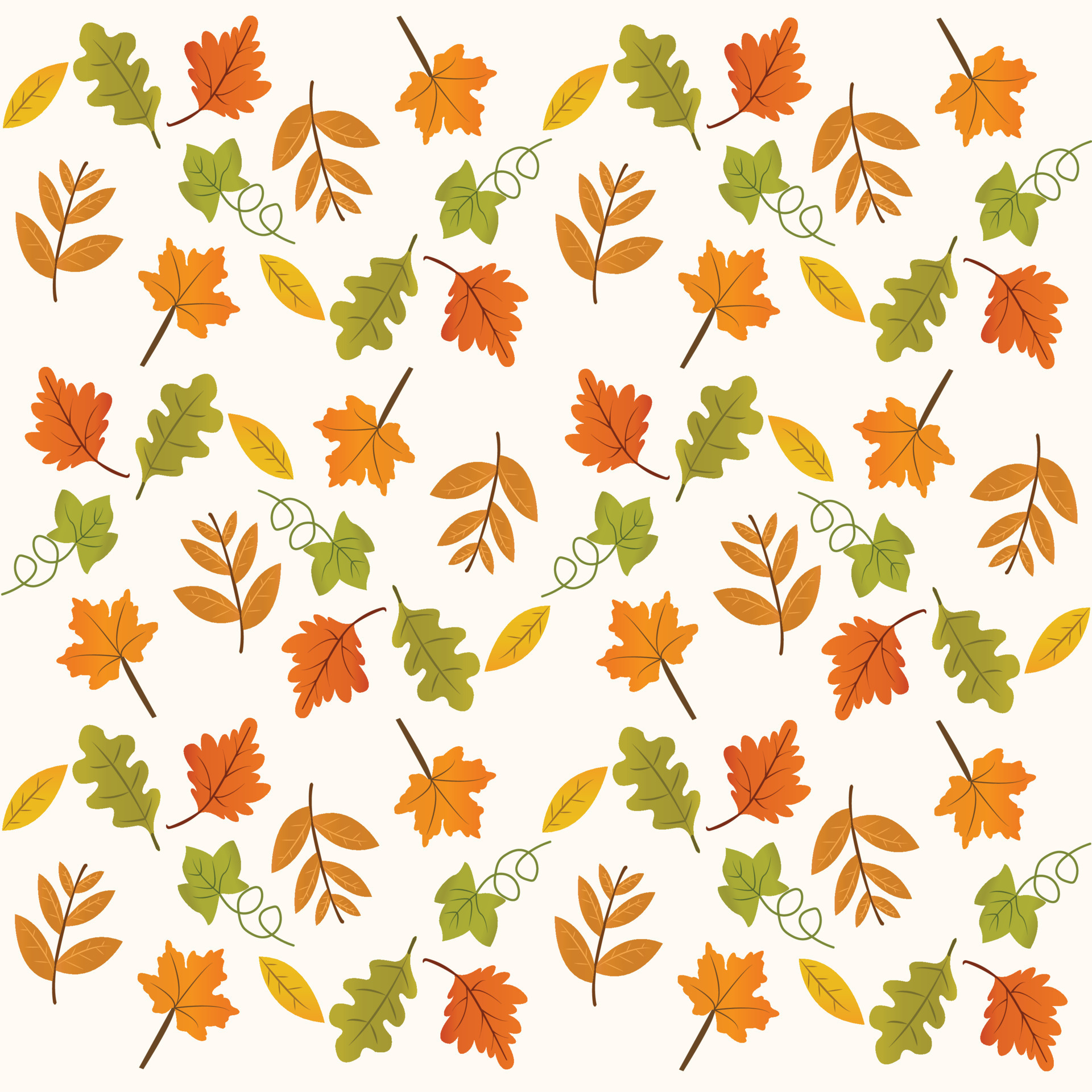 Fall leaves pattern 14538031 Vector Art at Vecteezy