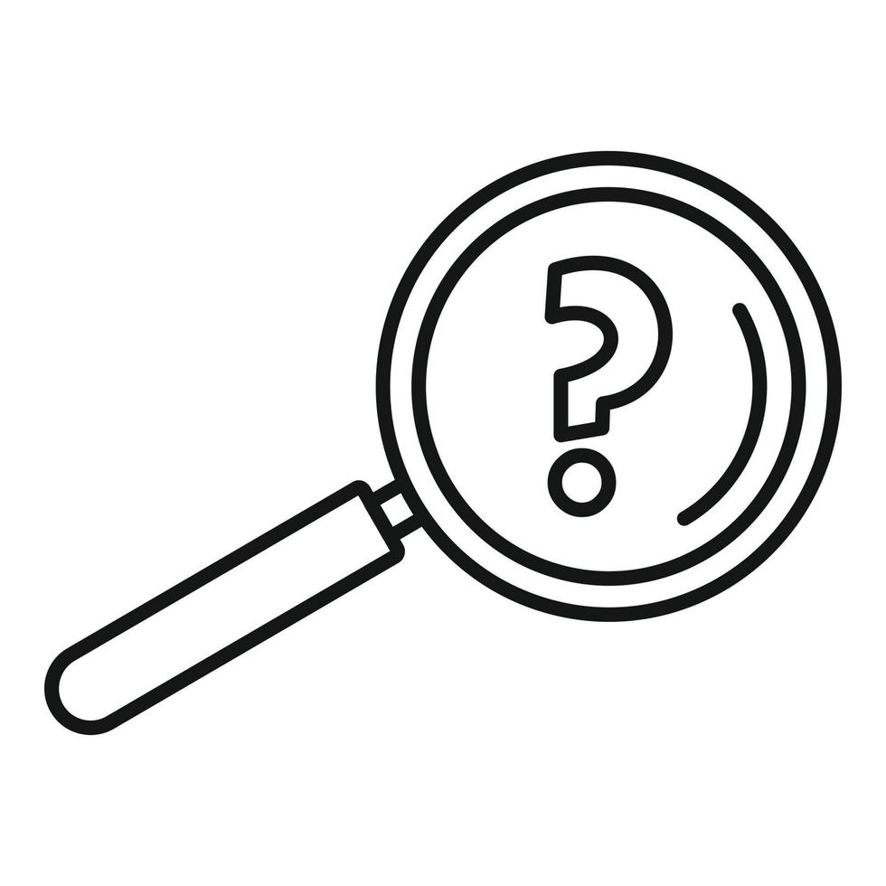 Question magnifier icon, outline style 14539765 Vector Art at Vecteezy Question magnifier icon, outline style 14539765 Vector Art at Vecteezy