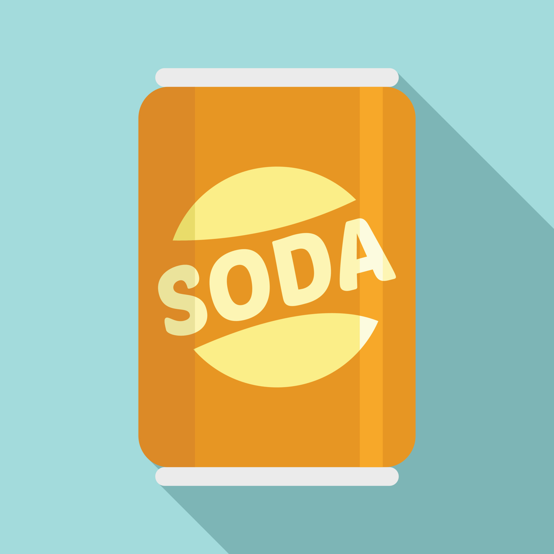 Diet Soda Tin Can Icon Flat Style 14539882 Vector Art At Vecteezy