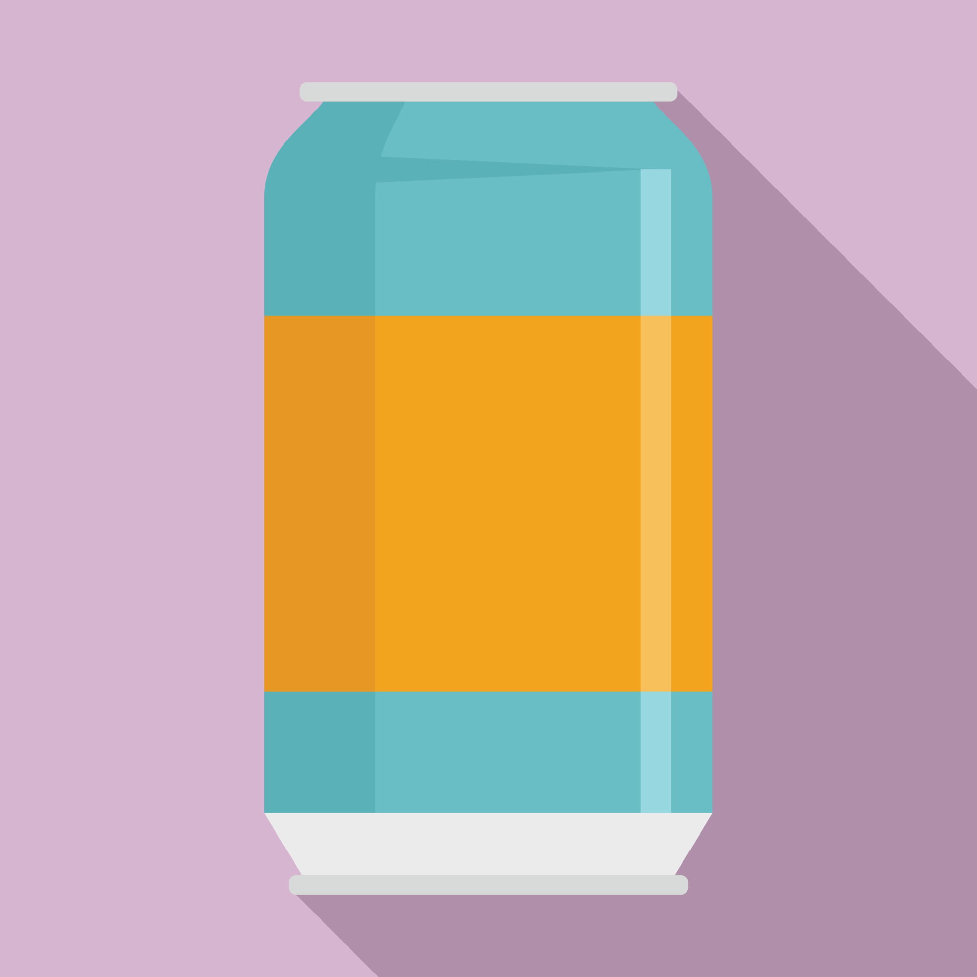 Cool Soda Tin Icon Flat Style 14540319 Vector Art At Vecteezy