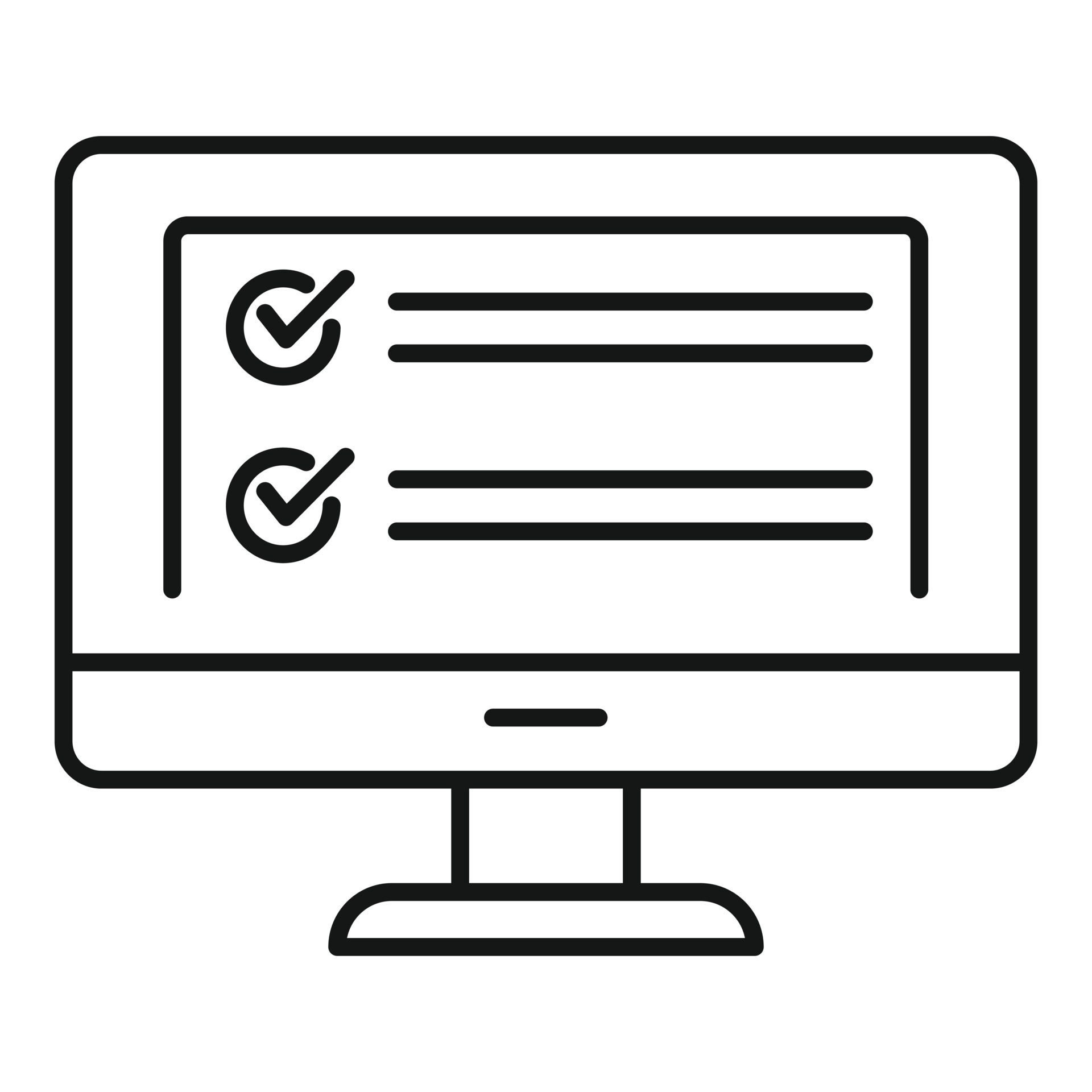 Computer monitor icon, outline style 14541794 Vector Art at Vecteezy