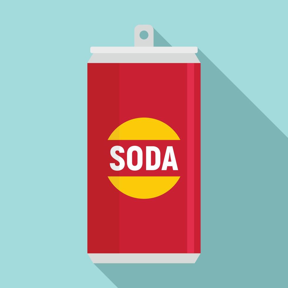 Fruit Soda Tin Can Icon Flat Style 14542175 Vector Art At Vecteezy