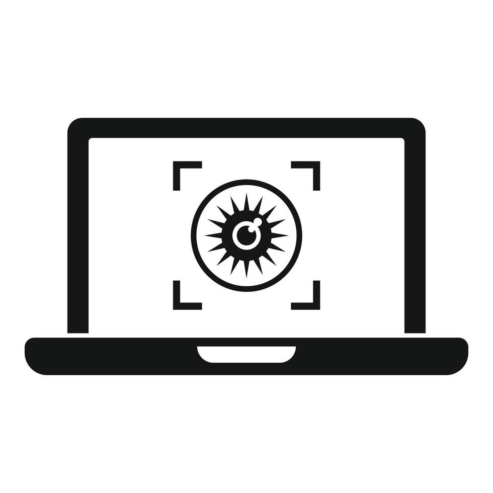 Laptop eye authentication icon, simple style 14542417 Vector Art at ... Laptop eye authentication icon, simple style 14542417 Vector Art at ...