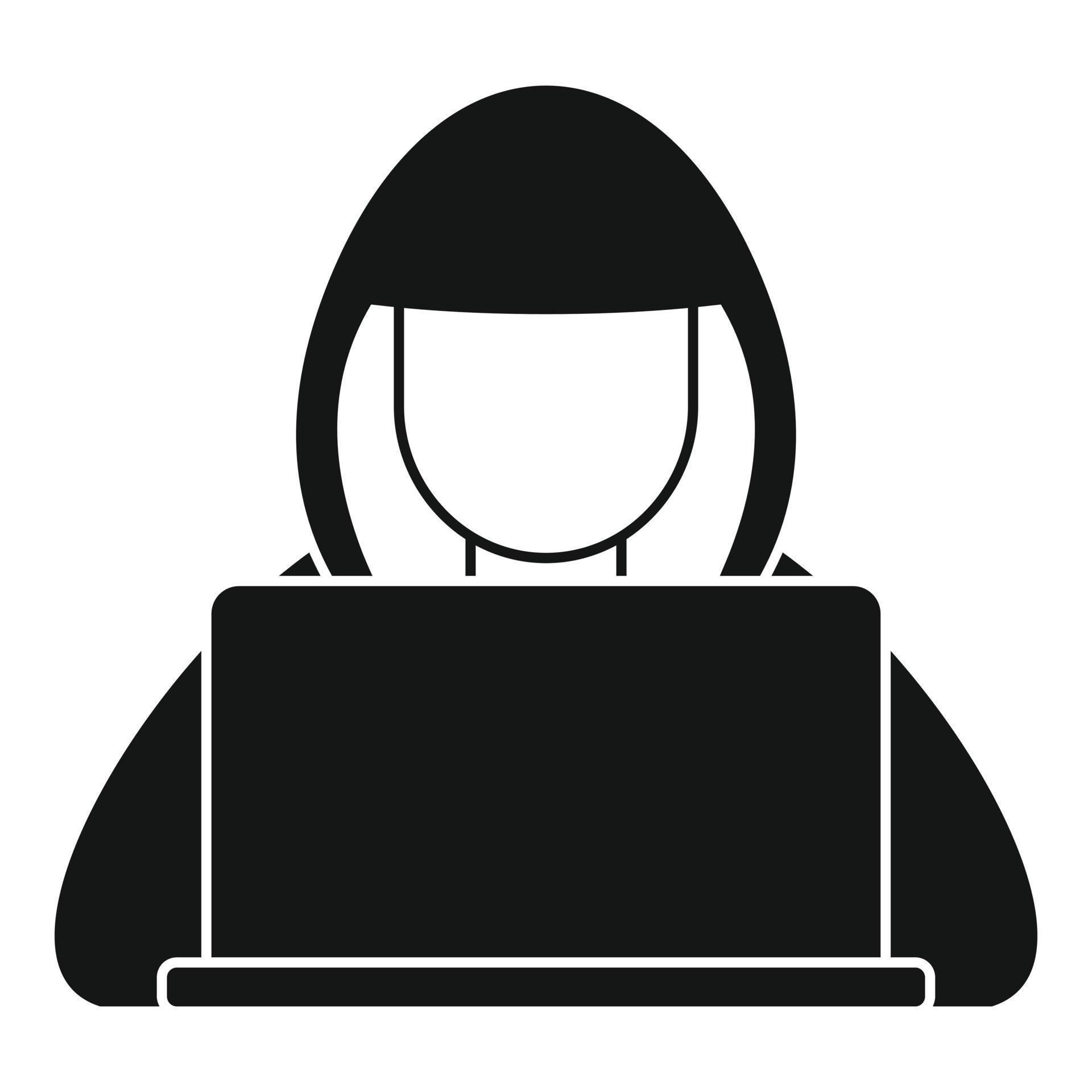 Hacker hood icon, simple style 14544882 Vector Art at Vecteezy
