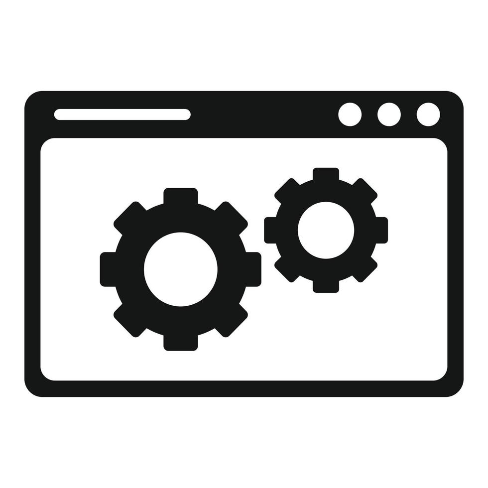 Web page engine icon, simple style 14545431 Vector Art at Vecteezy