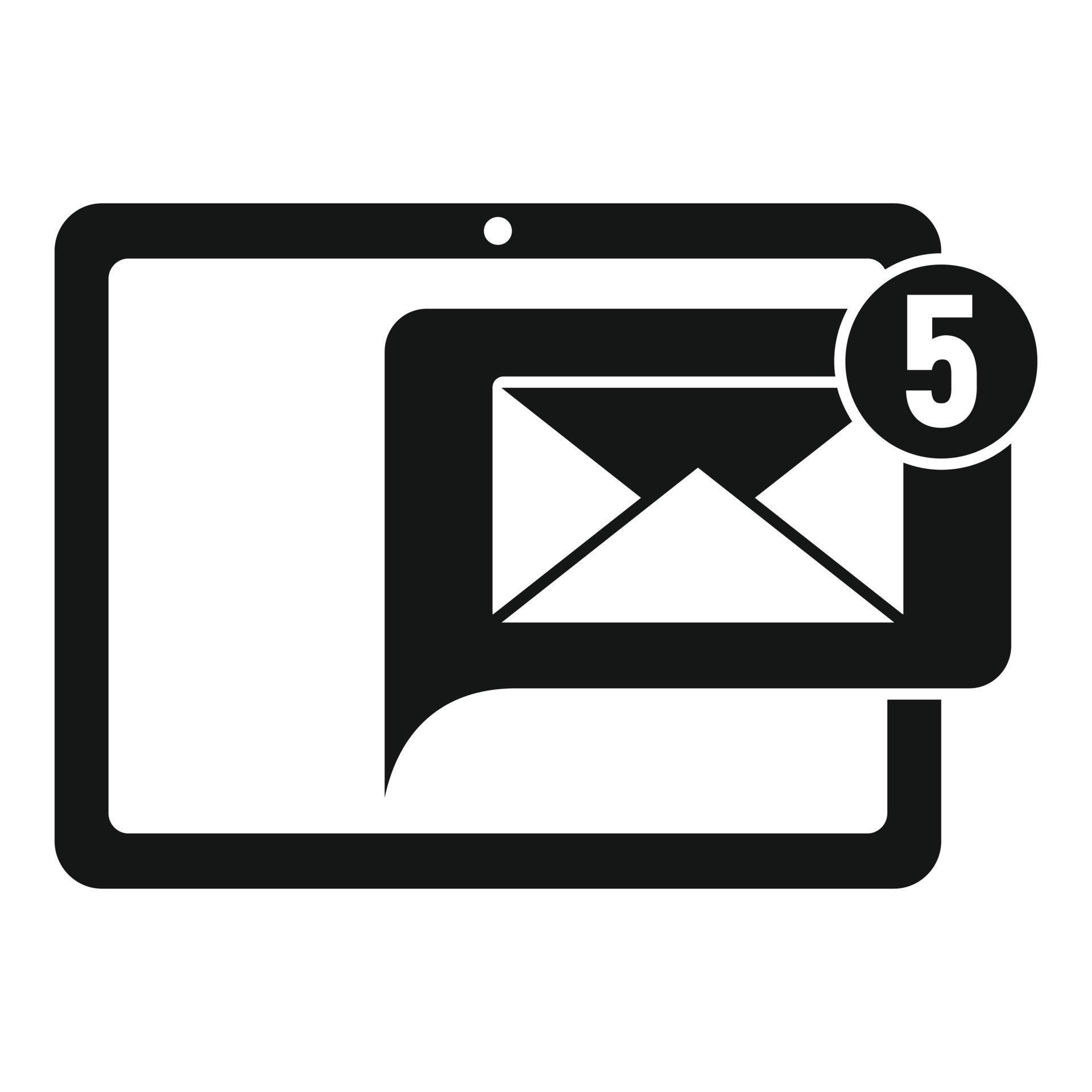 Tablet notification icon, simple style 14545666 Vector Art at Vecteezy