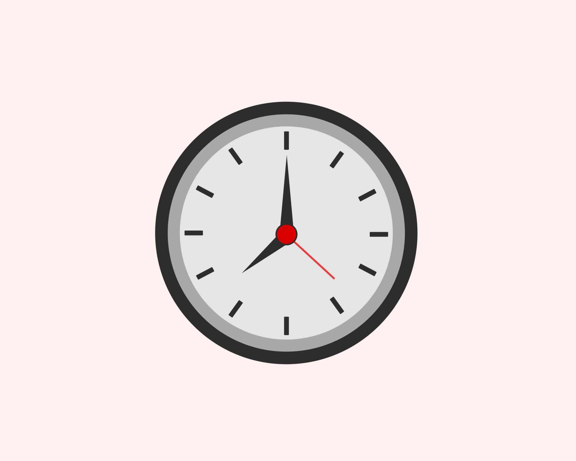 Clock Icon In Flat Style Timer On Color Background Vector Design Element 14549469 Vector Art