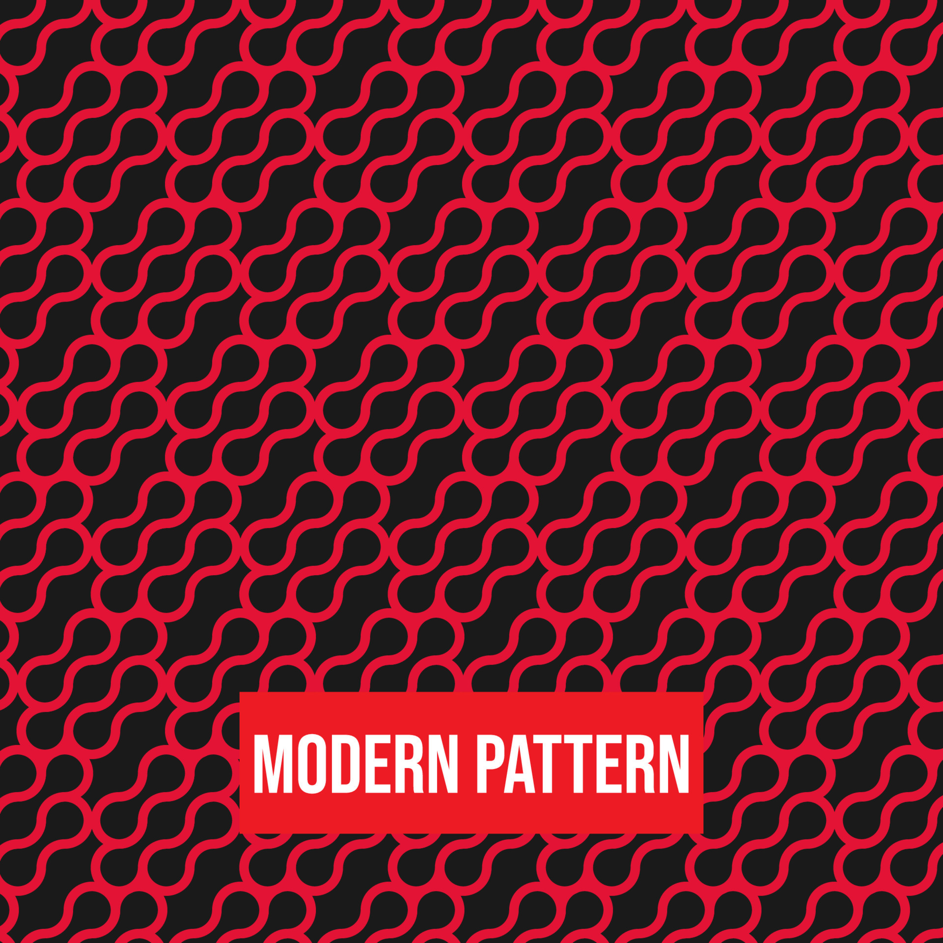 Abstract Geometric Infinity Pattern With Circle Pattern Seamless Vector