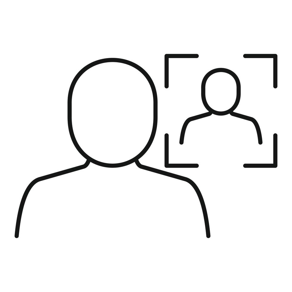 Biometric face authentication icon, outline style 14551320 Vector Art ... Biometric face authentication icon, outline style 14551320 Vector Art ...